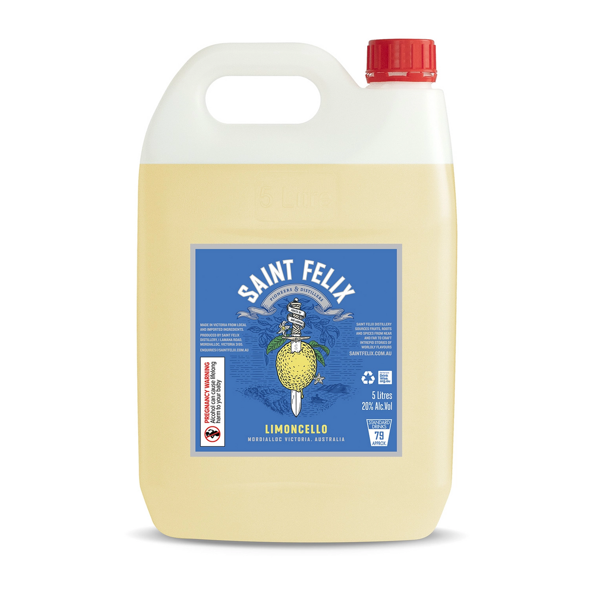 Limoncello | 5 Liters – Saint Felix Distillery